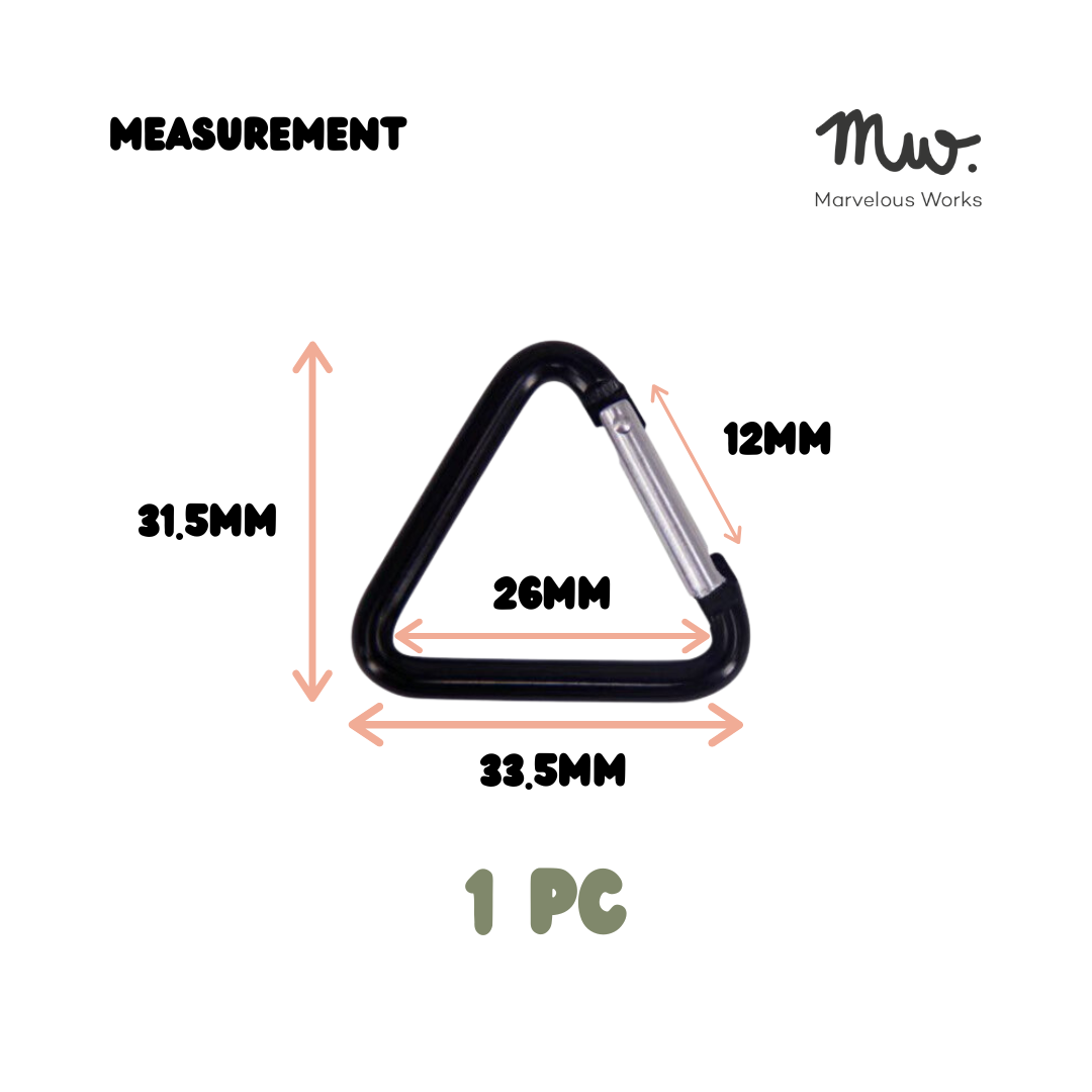 Triangle Carabiner - Add-On for Wet Dry Tissue Pouch – Marvelous Works SG