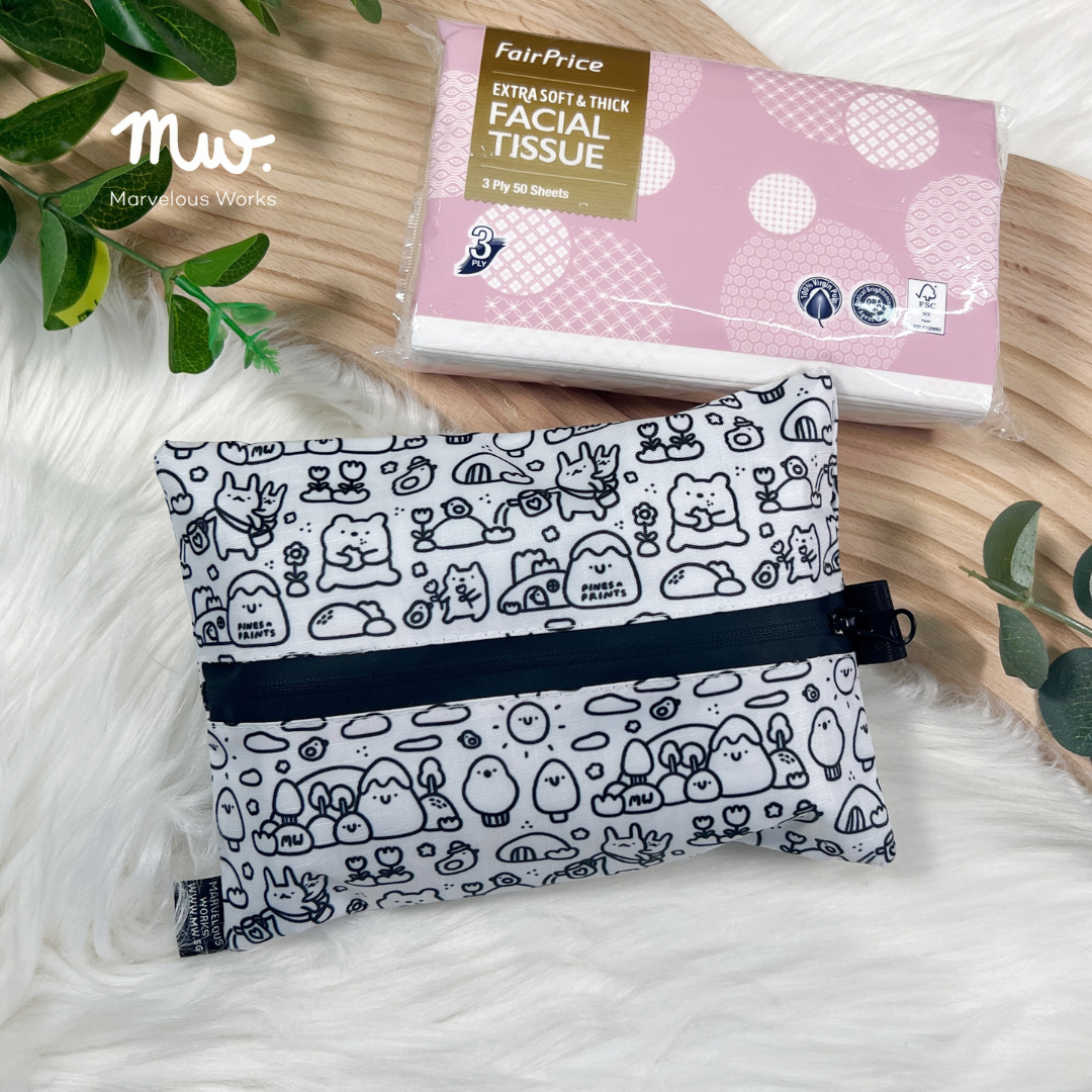 MW X Pines N Prints - PVC Dry Travel Sized Tissue Pack Pouch Holder ...