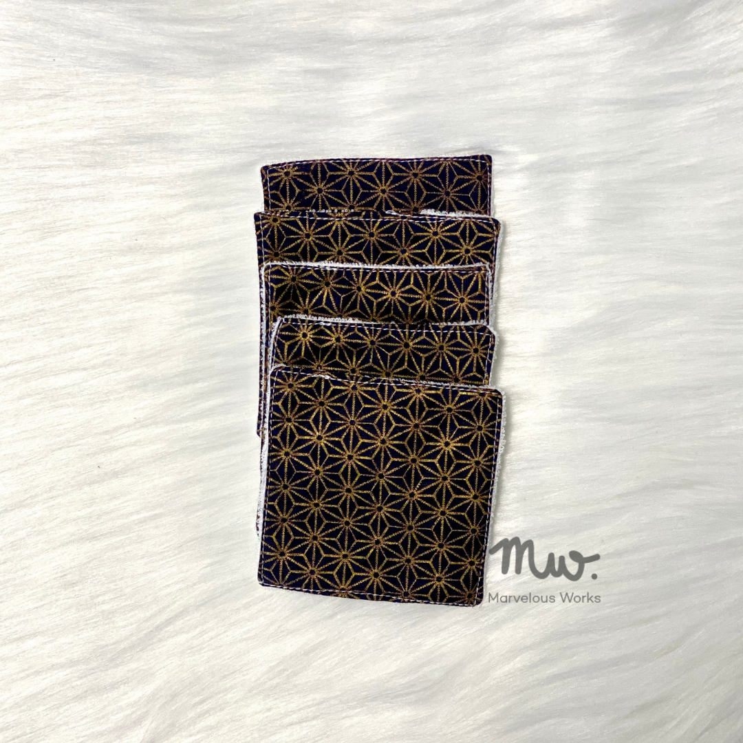 Geometric Purple - Reusable Cotton Pads – Marvelous Works SG